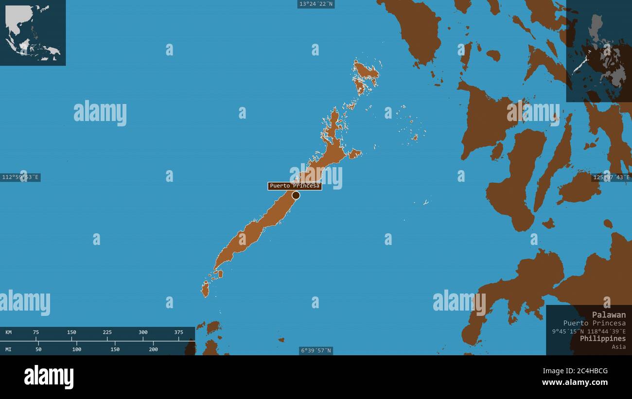 Map of palawan hi-res stock photography and images - Alamy