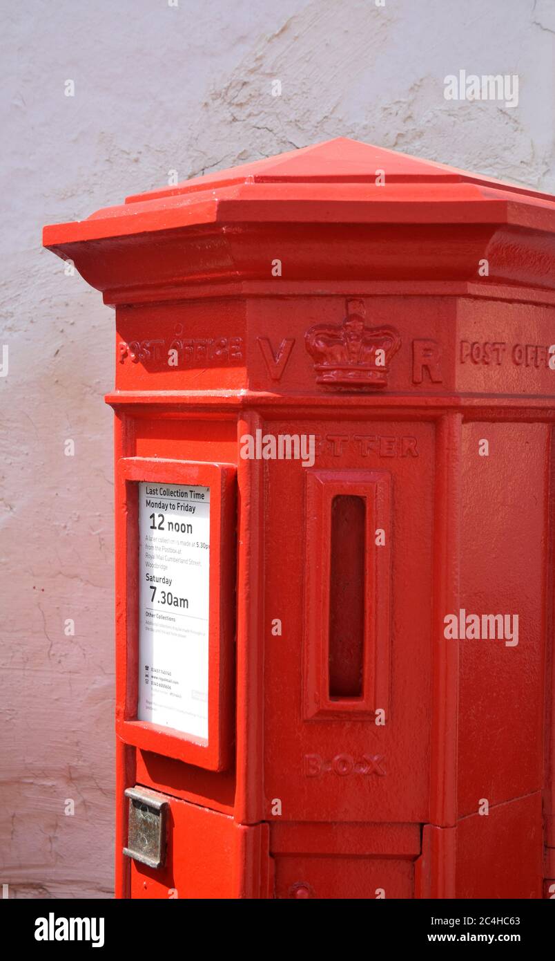 Detail of victorian post box Stock Photo - Alamy