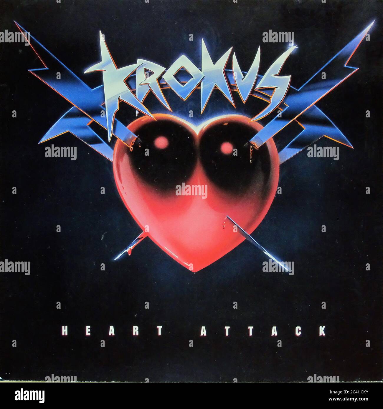 Krokus Heart Attack 12'' Lp Vinyl - Vintage Cover Stock Photo - Alamy