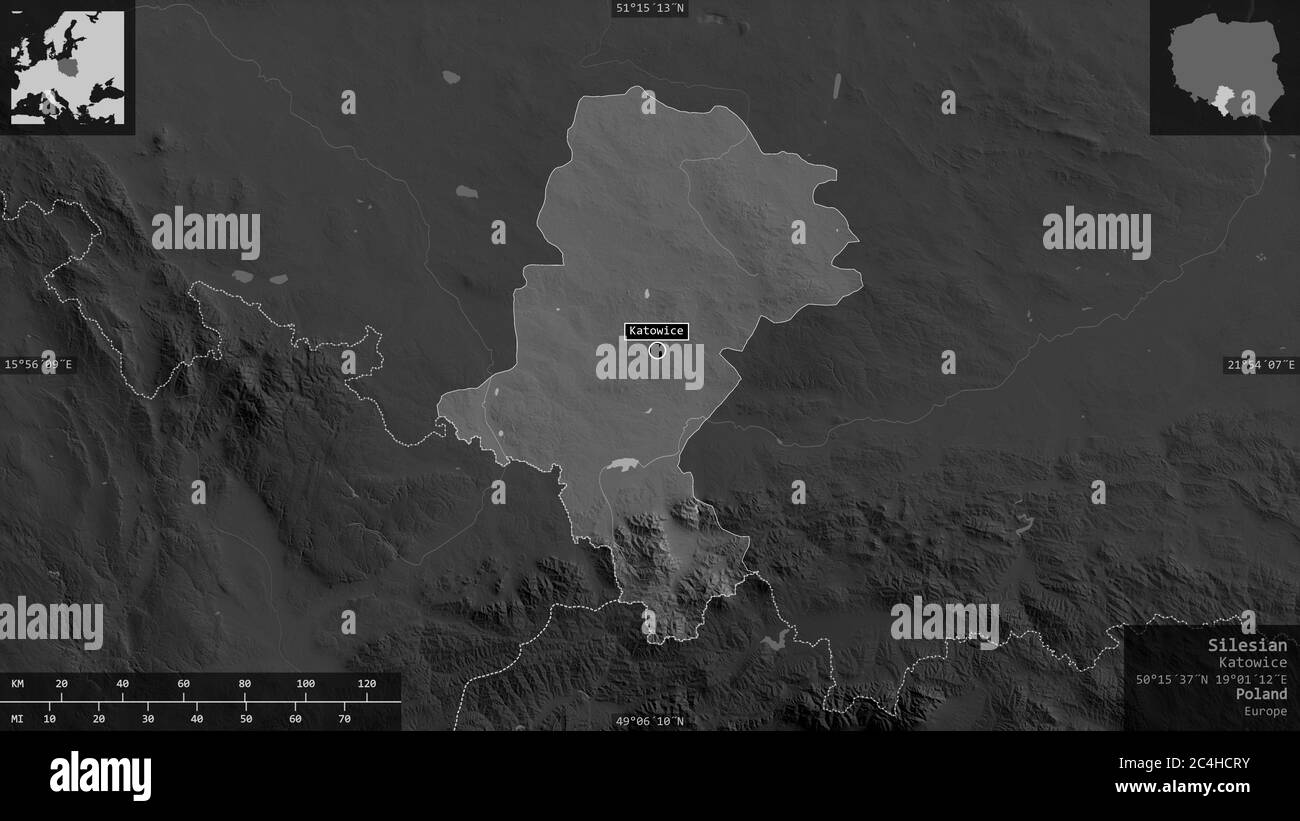 Map of slaskie hi-res stock photography and images - Alamy