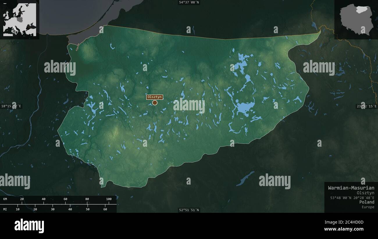 Warmian masurian poland europe map hi-res stock photography and images ...