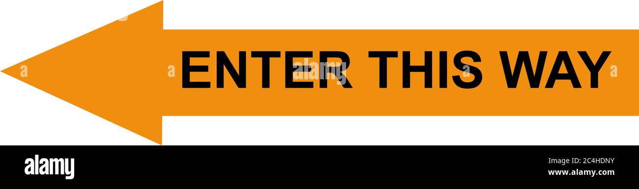 Road to the entrance, follow the arrow Stock Vector Image & Art - Alamy