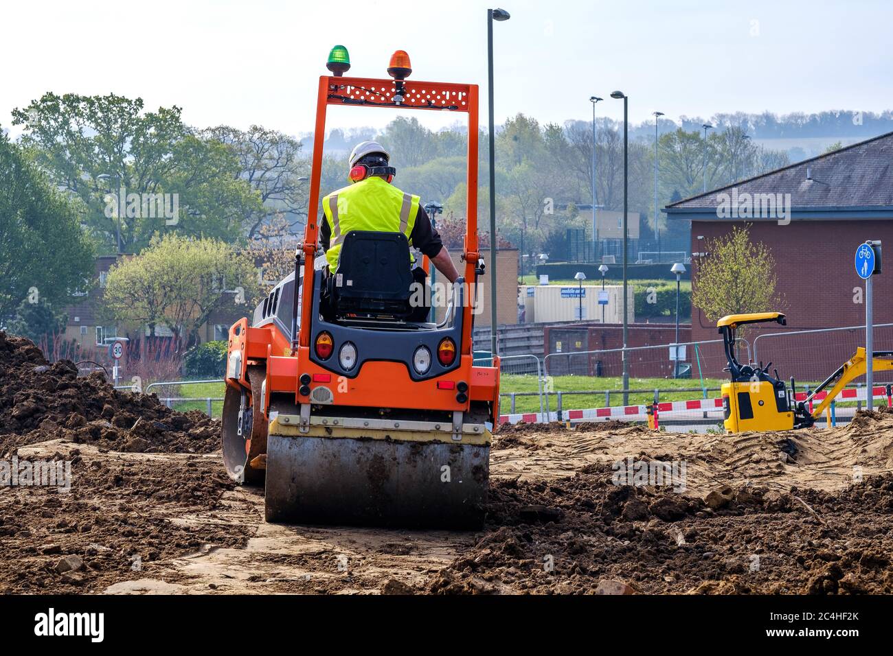 Compacting roller hi-res stock photography and images - Alamy