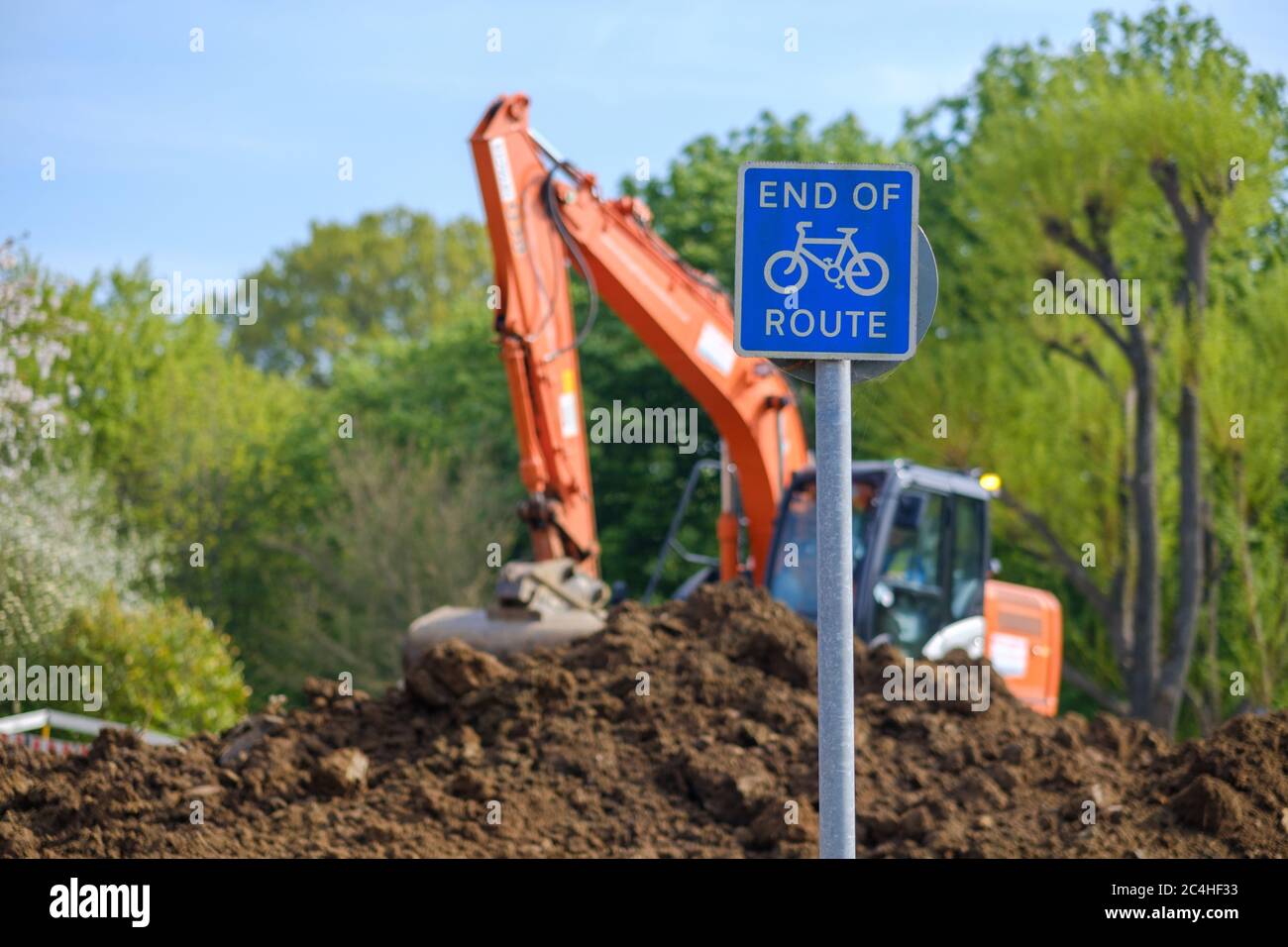Muddy excavation site in hi-res stock photography and images - Alamy