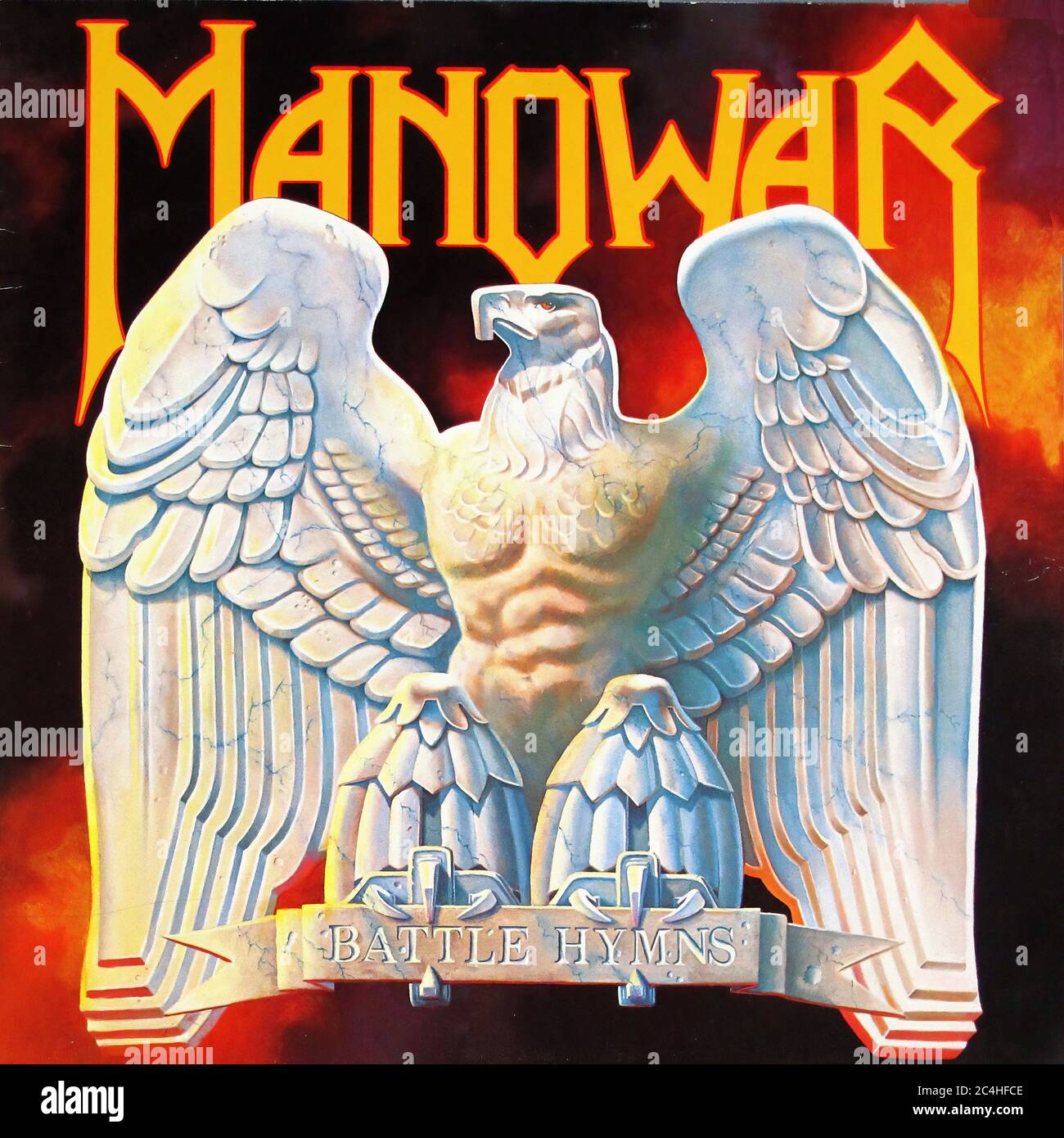 Manowar Battle Hymns 12'' Lp Vinyl - Vintage Cover Stock Photo - Alamy