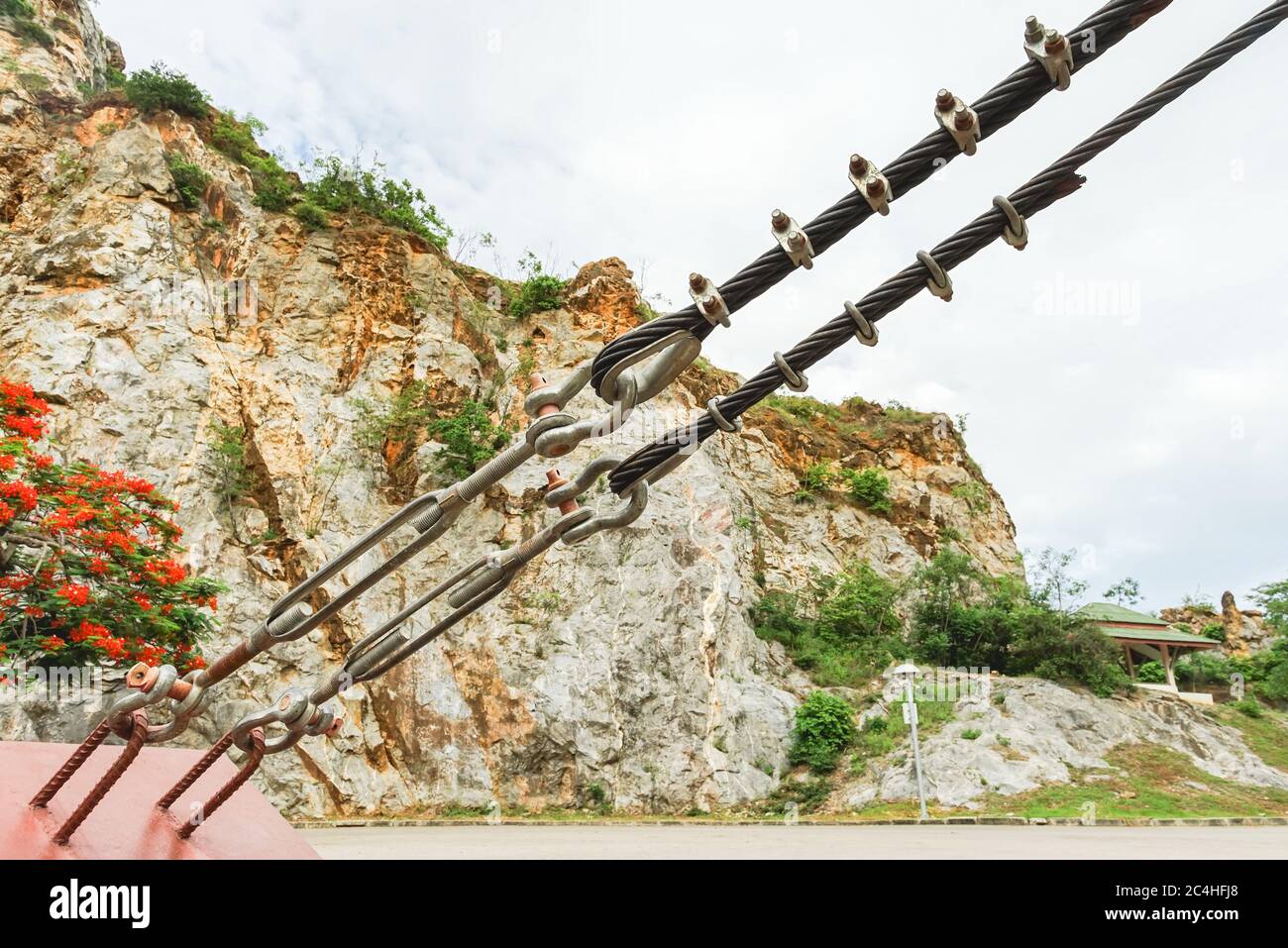 Cable pulling construction hi-res stock photography and images - Alamy