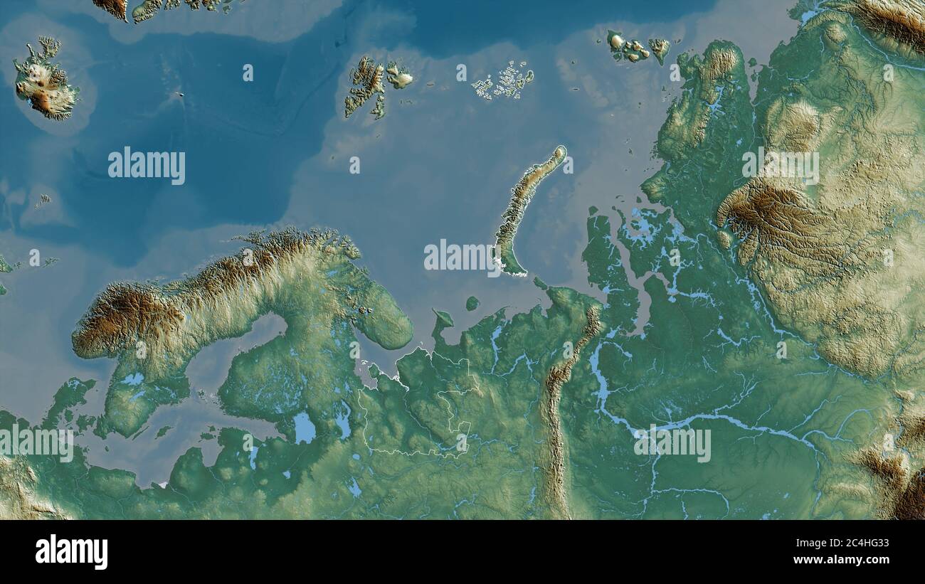 Archangelsk map hi-res stock photography and images - Alamy