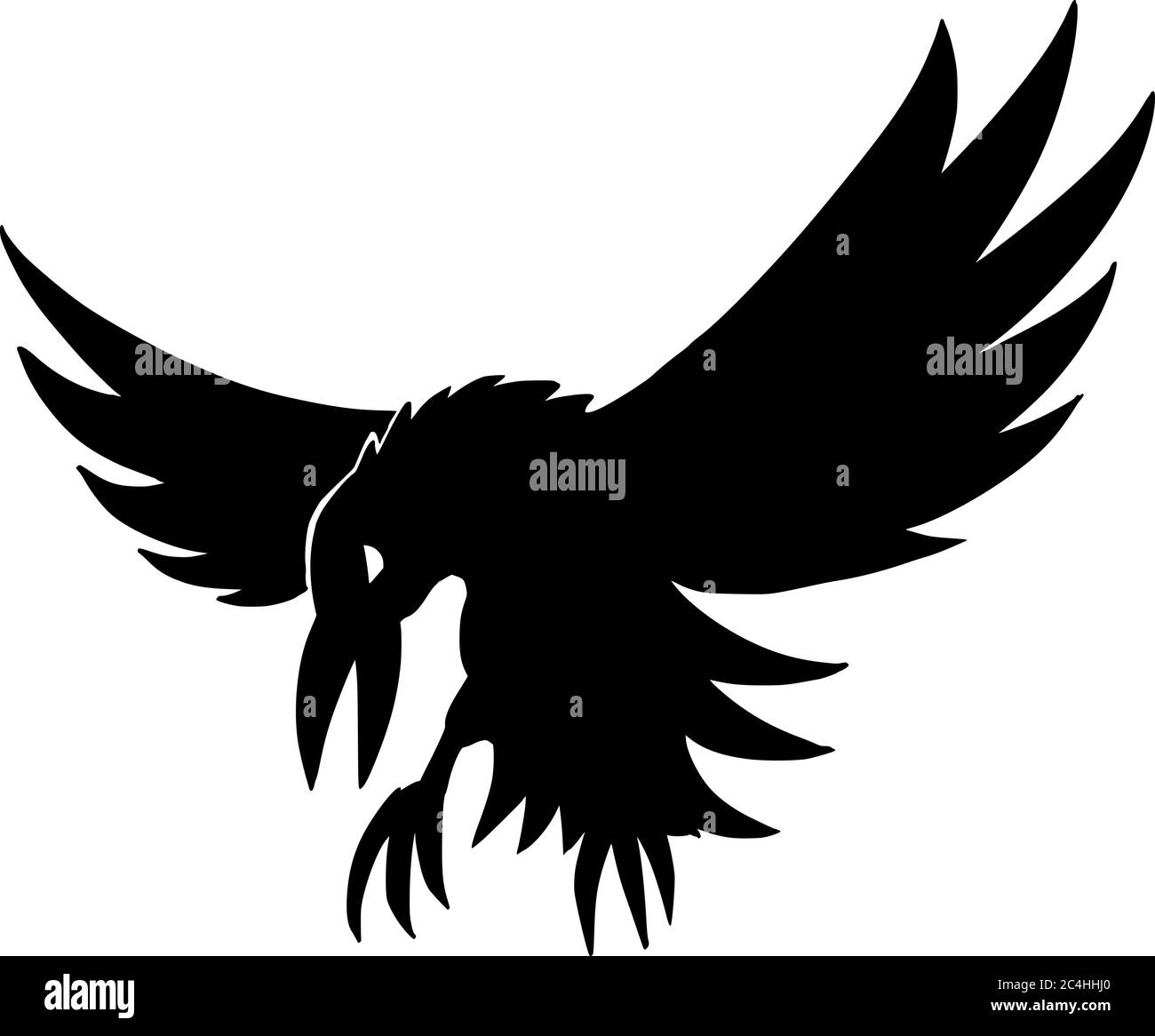 Raven attack Stock Vector Images - Alamy