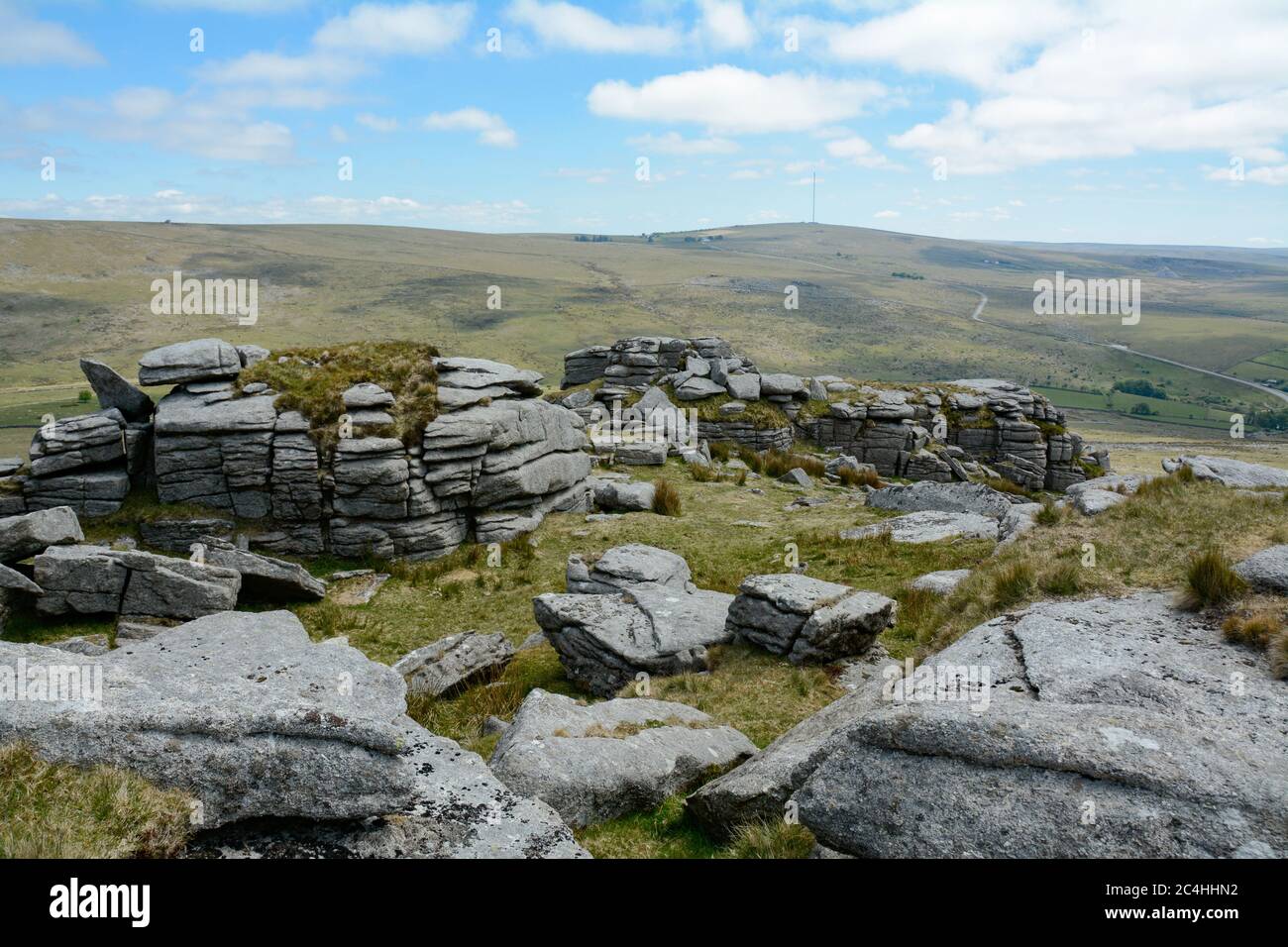 Great Staple Tor on Dartmoor in Devon, England Stock Photo - Alamy