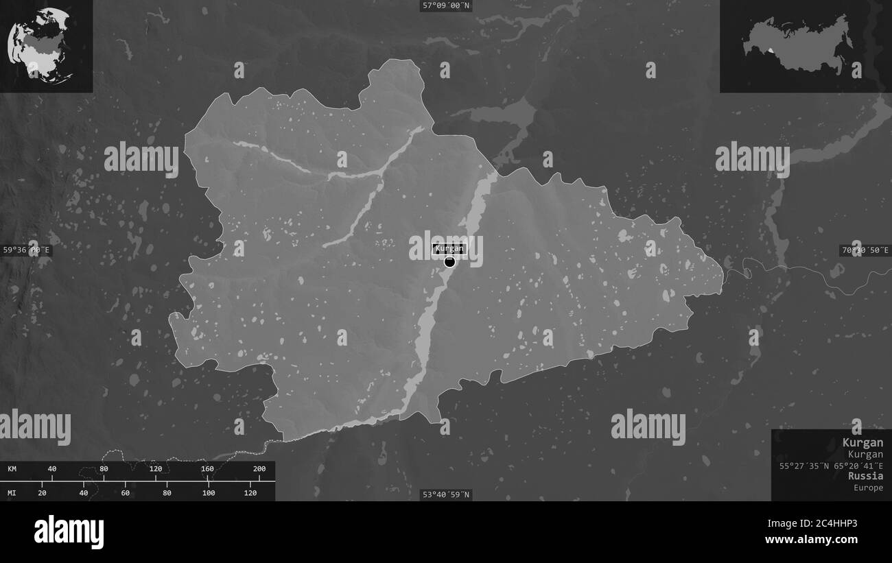 Kurgan outline map Black and White Stock Photos & Images - Alamy