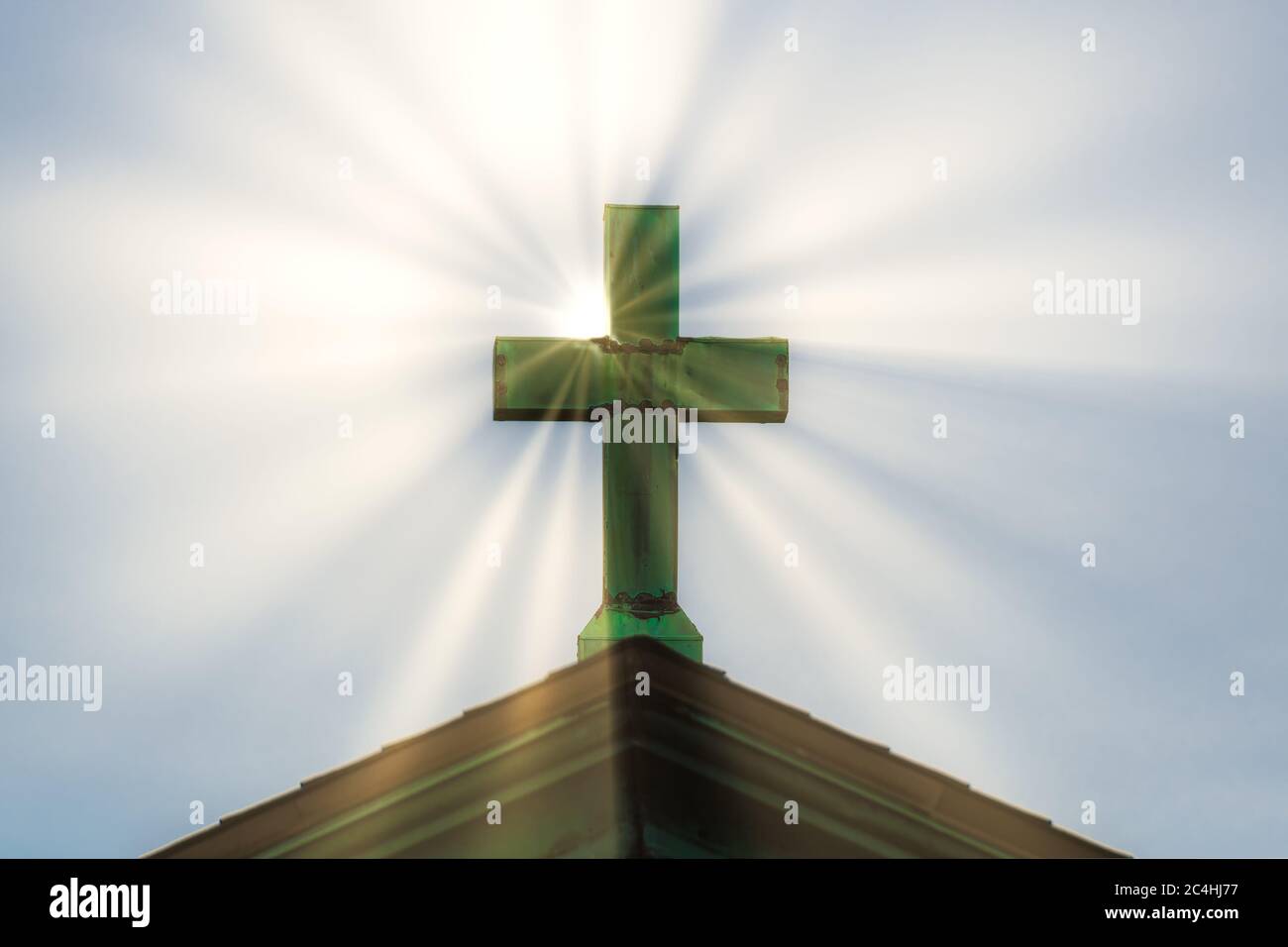Sun with cross hi-res stock photography and images - Alamy
