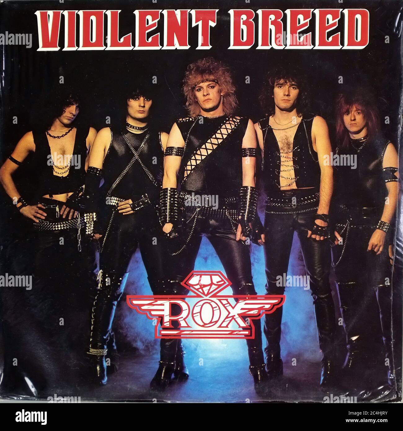 Rox Violent Breed 12'' Lp Vinyl - Vintage Record Cover Stock Photo - Alamy