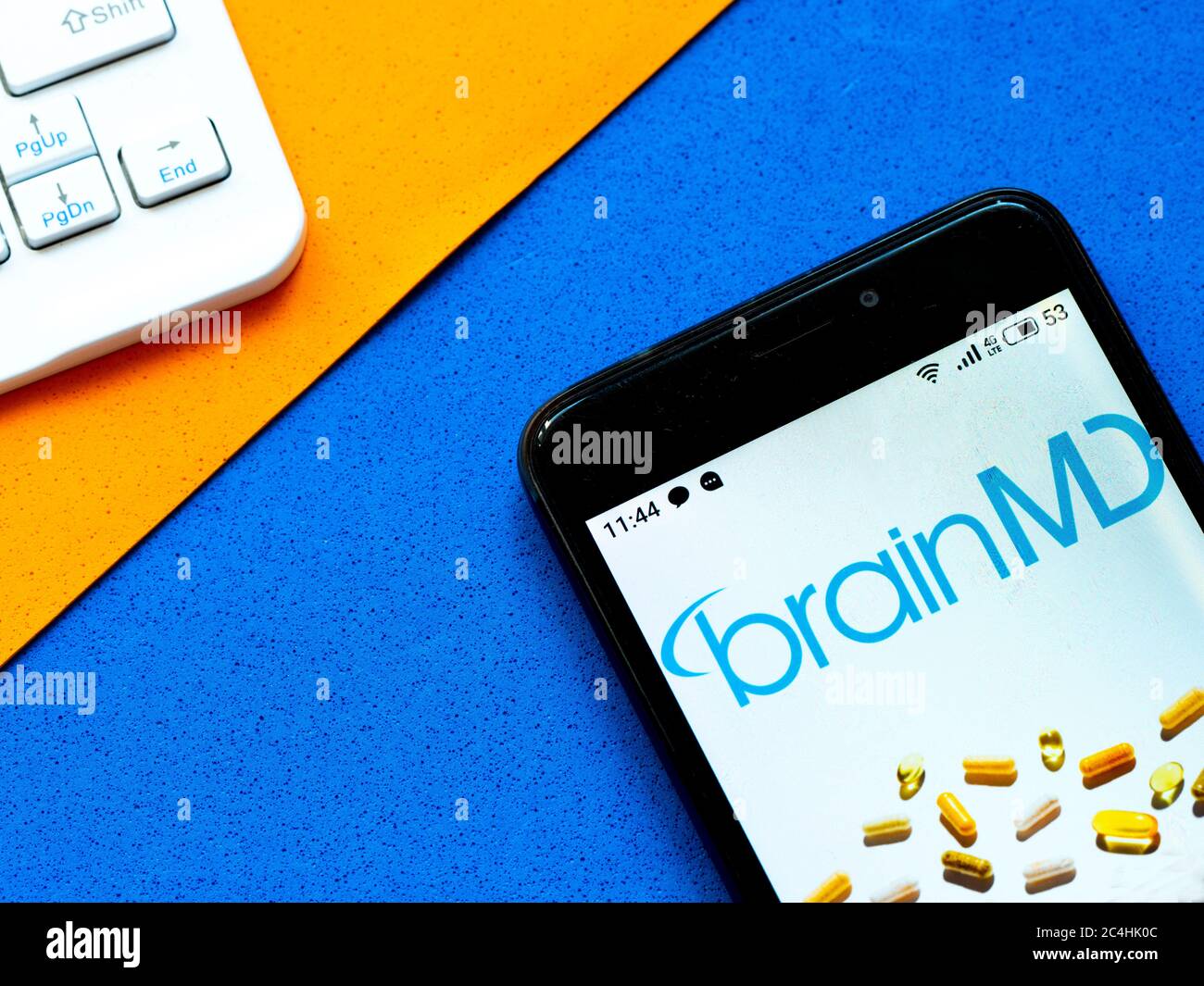 In this photo illustration e-commerce Brain MD logo is seen displayed ...