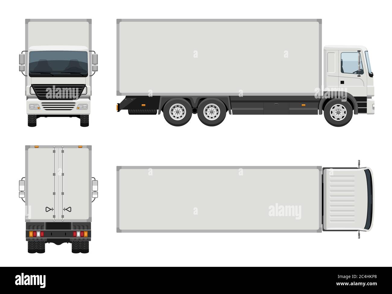 Truck Top View Vector
