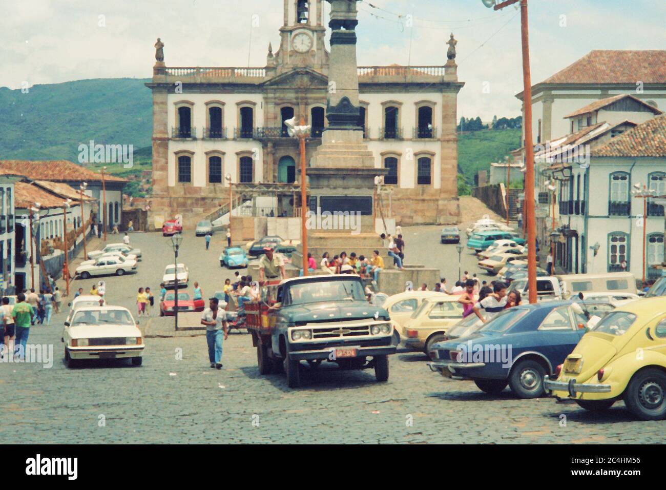 Praca Tiradentes in the 1980's in Ouro Preto, Brazil Stock Photo - Alamy