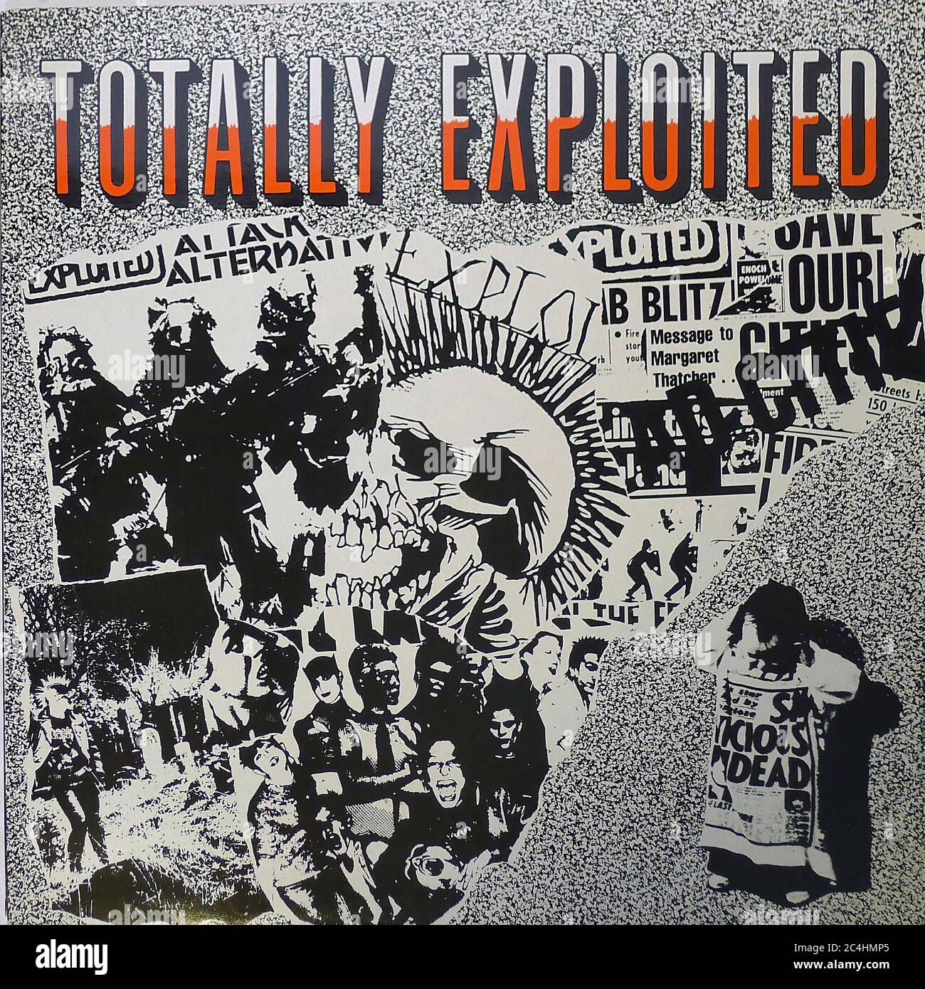 The Exploited Totally Exploited 12'' Lp Vinyl - Vintage Record Cover ...