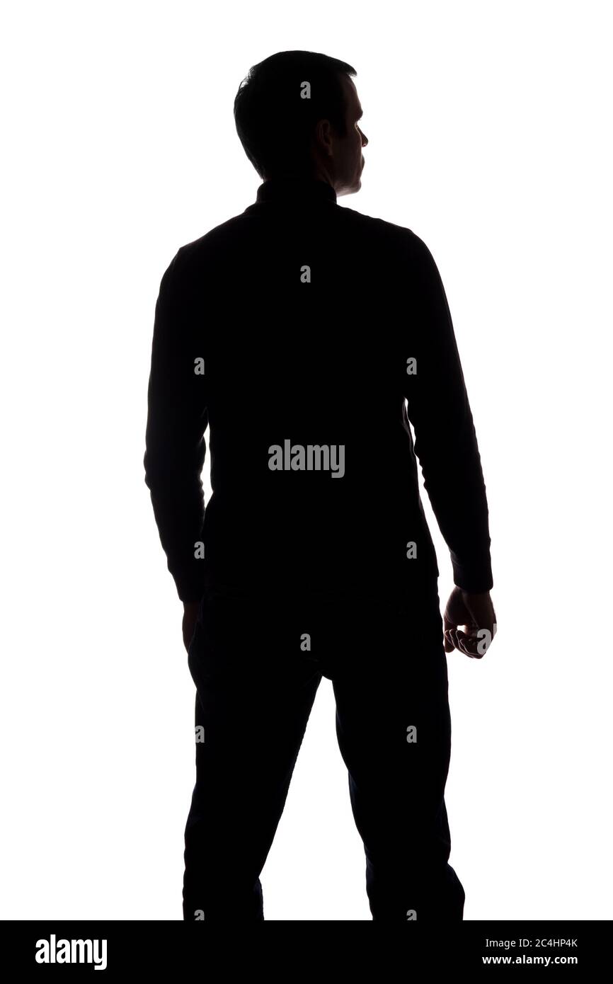 Man angry silhouette hi-res stock photography and images - Alamy
