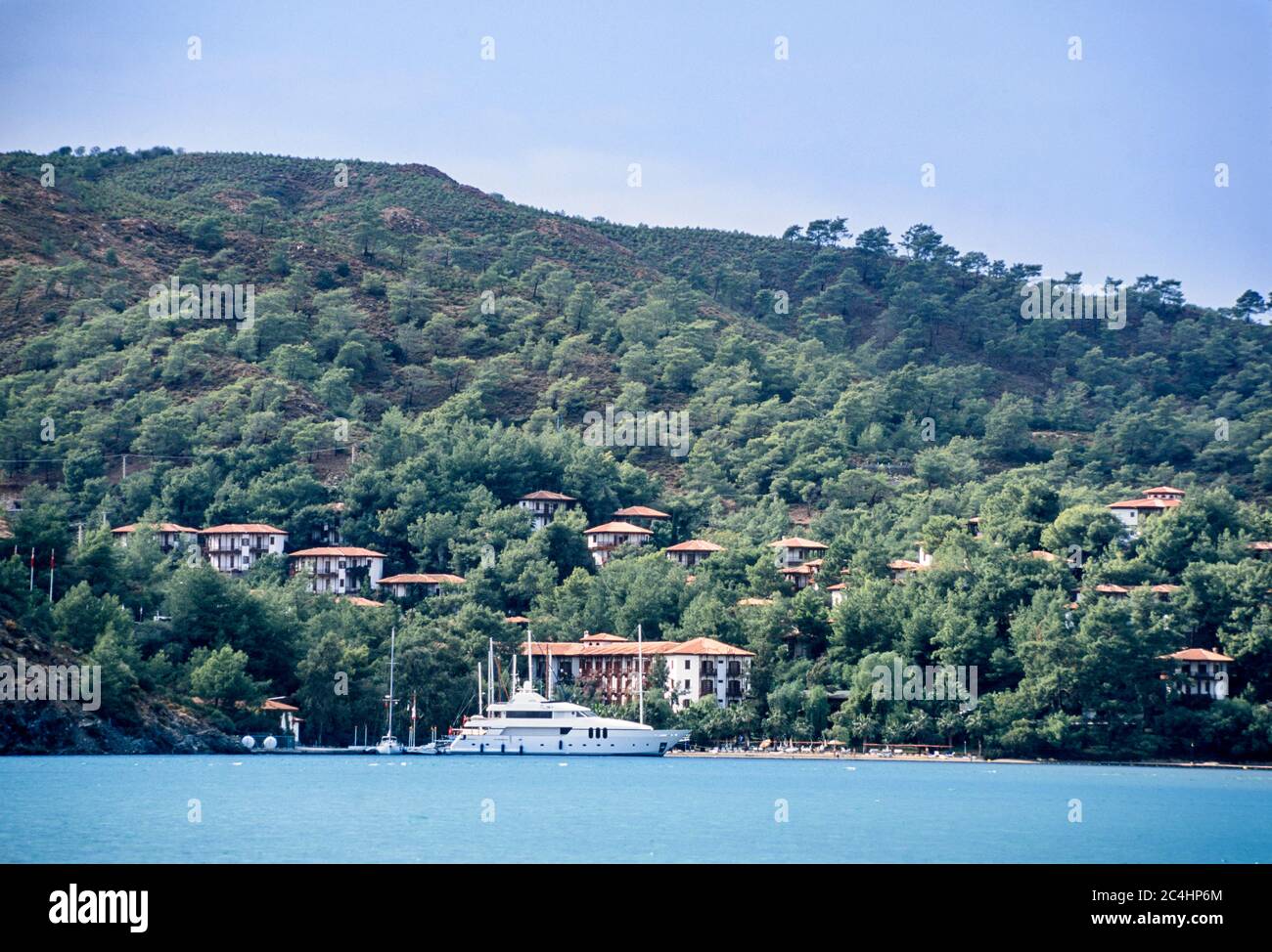 Fethiye town Aegean region South West Turkey holiday complex Fethiye ...