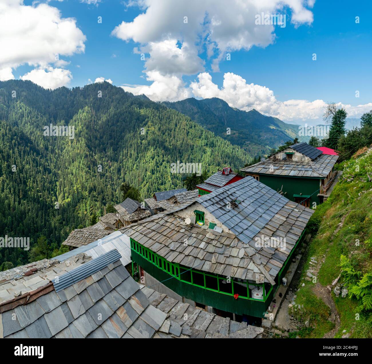 A house in the mountain, Shoja, Himachal Pradesh, India Stock Photo - Alamy
