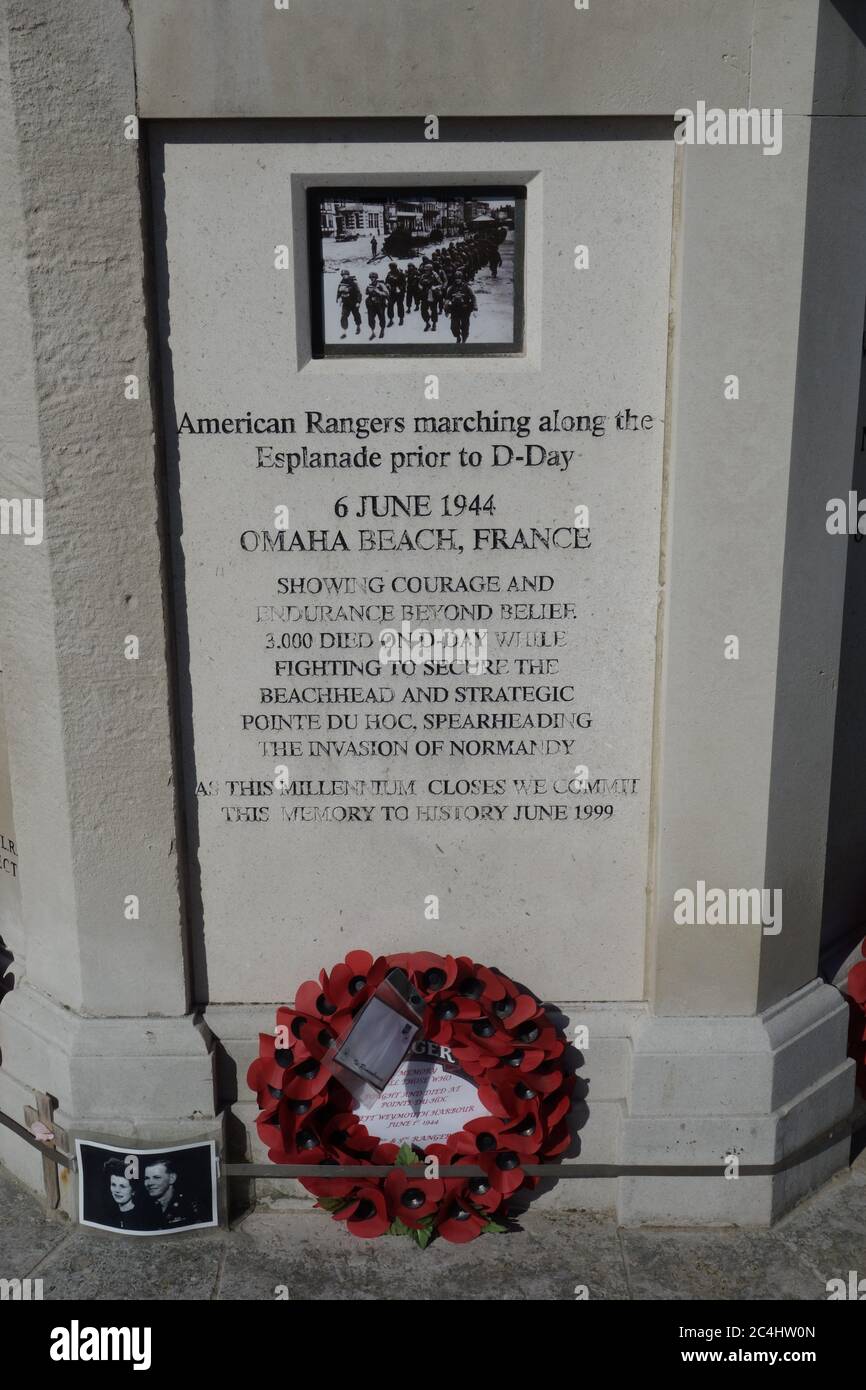 rangers war memorial weymouth town centre promenade war memorial dorset ...