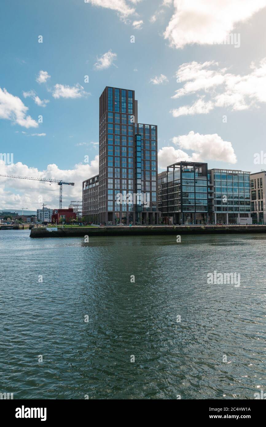 Modern part of Dublin Docklands, Grand Canal Dock, Dublin, Ireland Stock Photo - Alamy