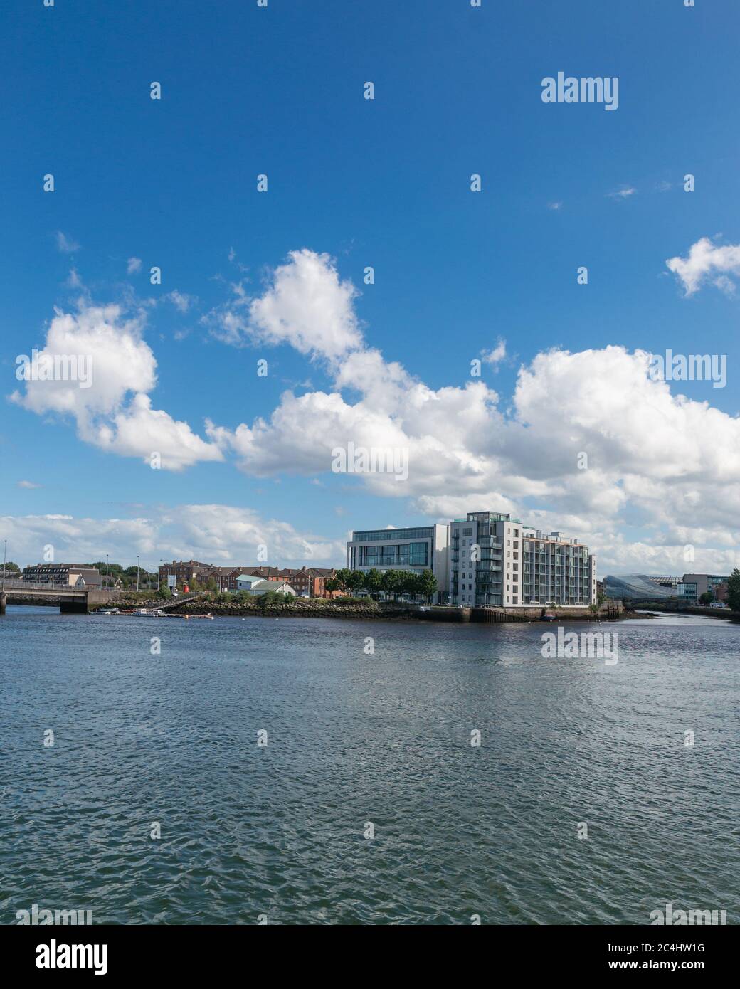 Modern part of Dublin Docklands, Grand Canal Dock, Dublin, Ireland ...