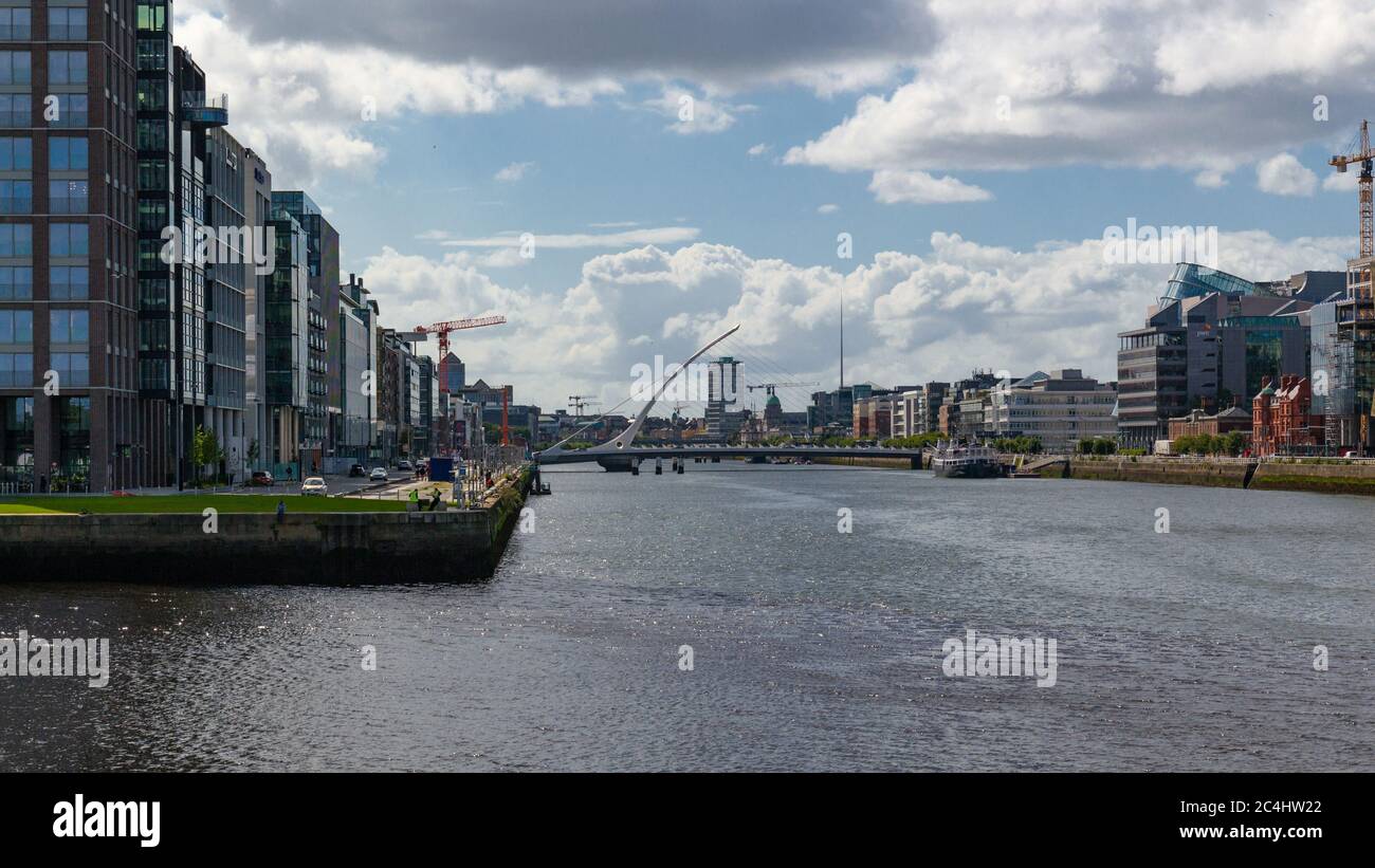 Modern part of Dublin Docklands, Grand Canal Dock, Dublin, Ireland ...