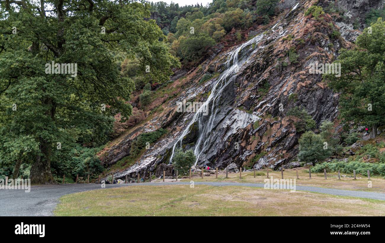 The highest waterfall in Ireland. Famous Powerscourt Waterfall in Co ...