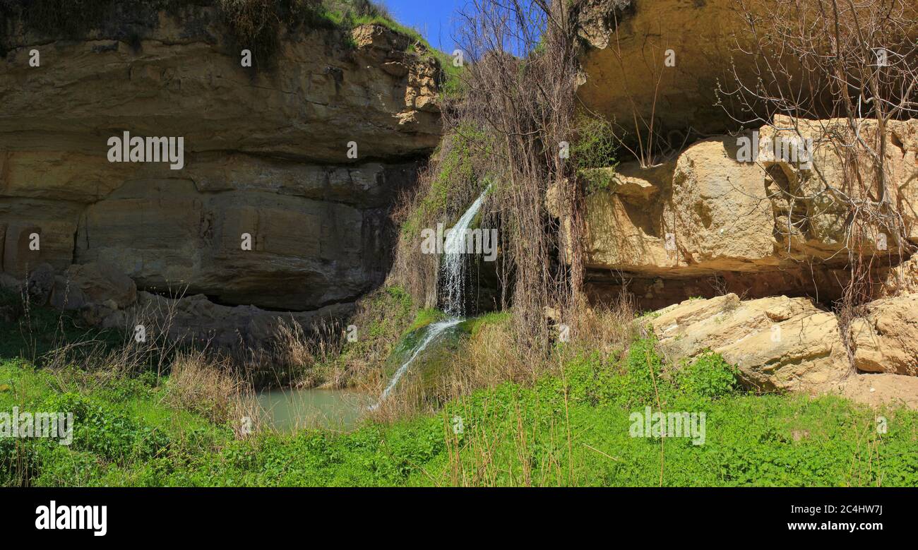 Azerbaijan. Beautiful waterfall in the mountains. Shamakhi. Xundu ...