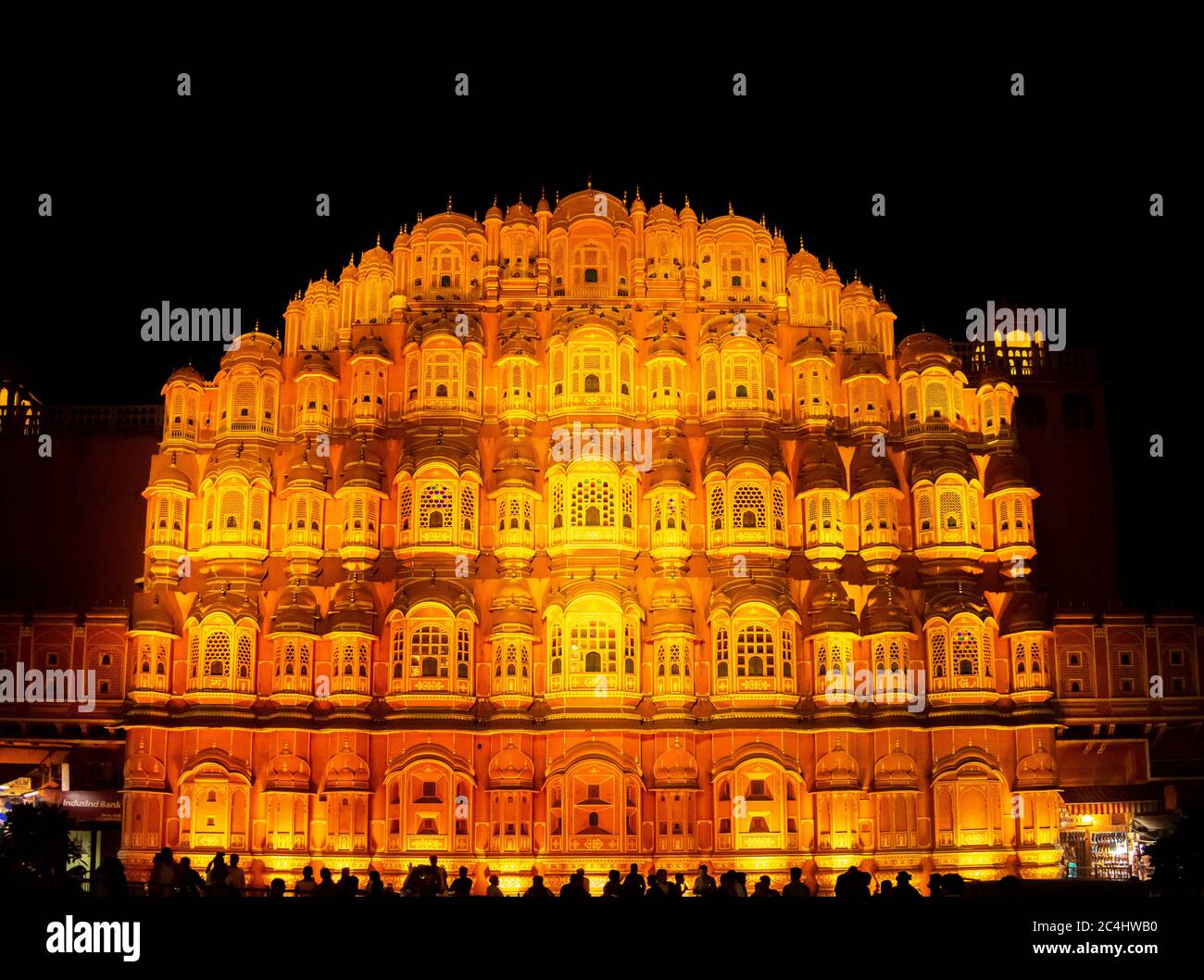 Hawa Mahal At Night