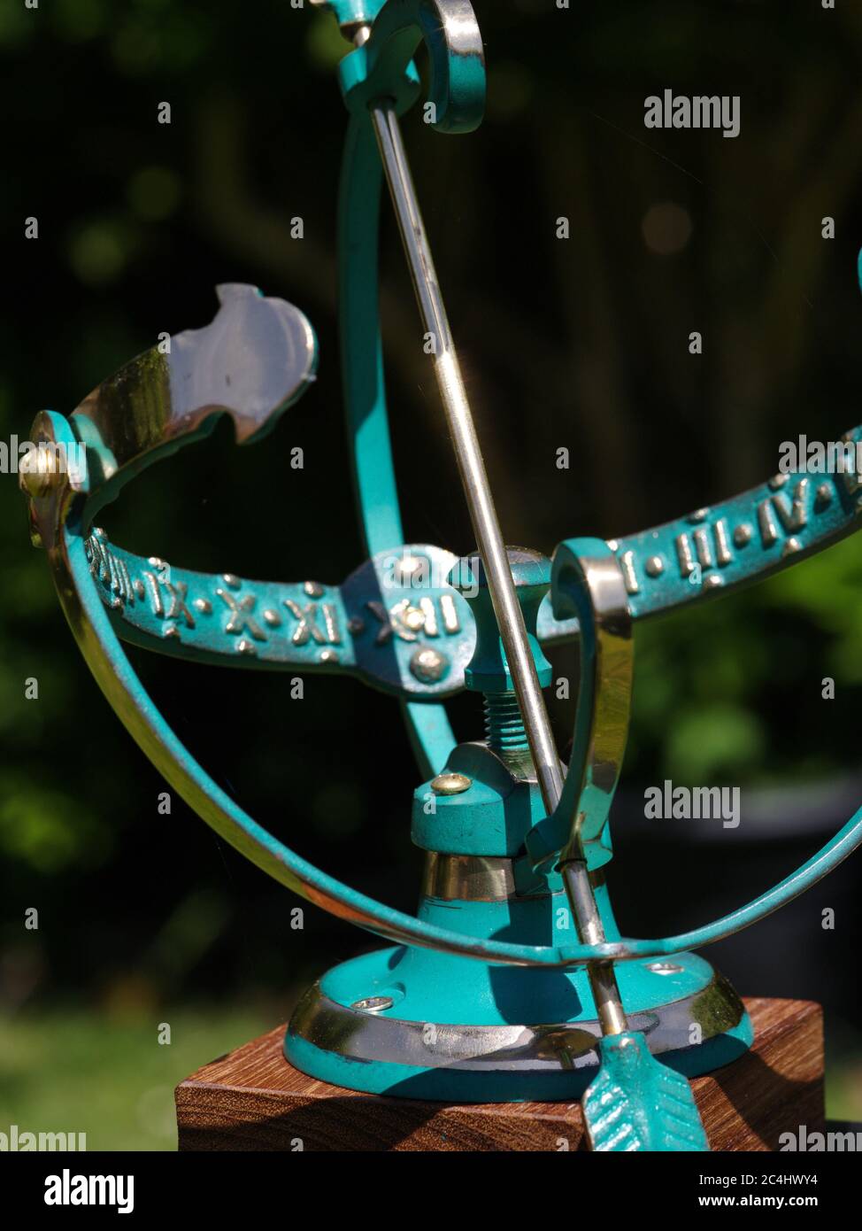 brass armillary sphere sundial Stock Photo - Alamy