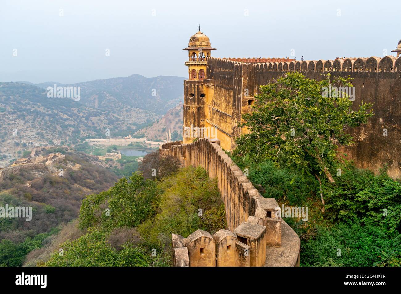 The wall and the exterior of Jaigarh Fort, Jaipur, Rajasthan, India ...