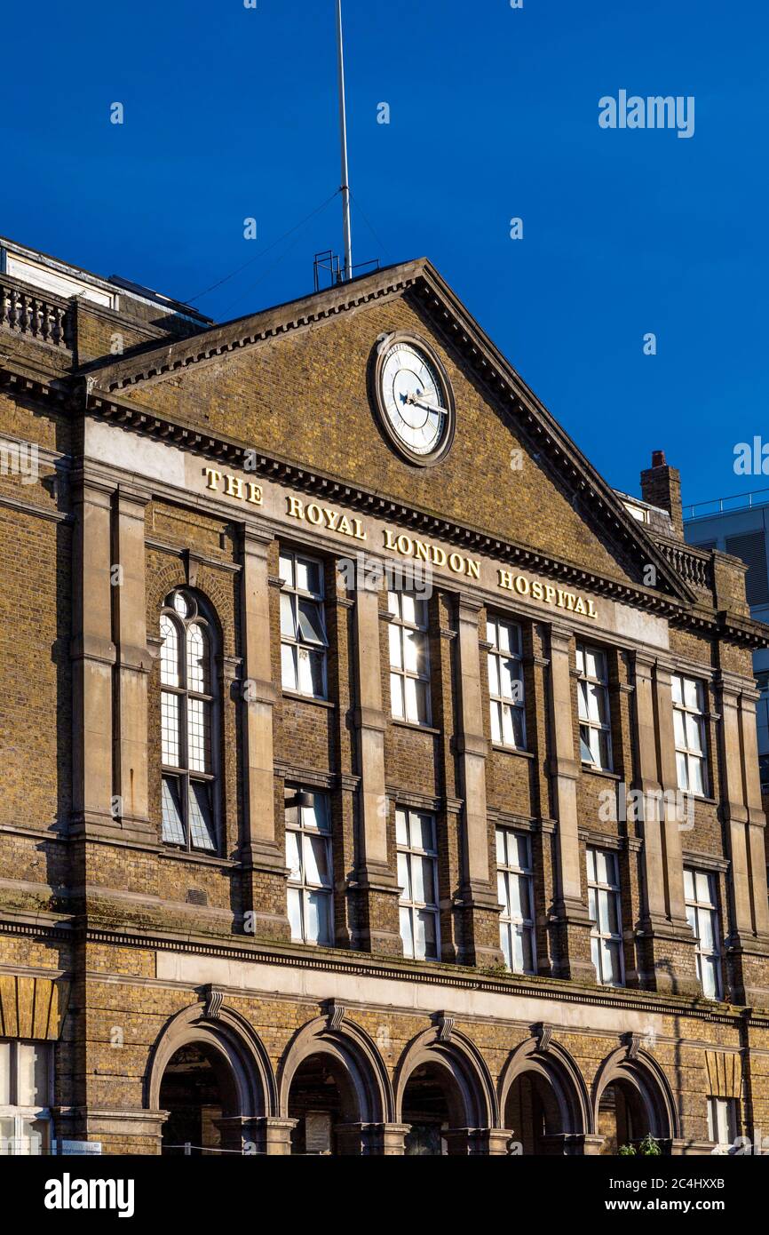 The facade of the Old Royal London Hospital, London, UK Stock Photo - Alamy