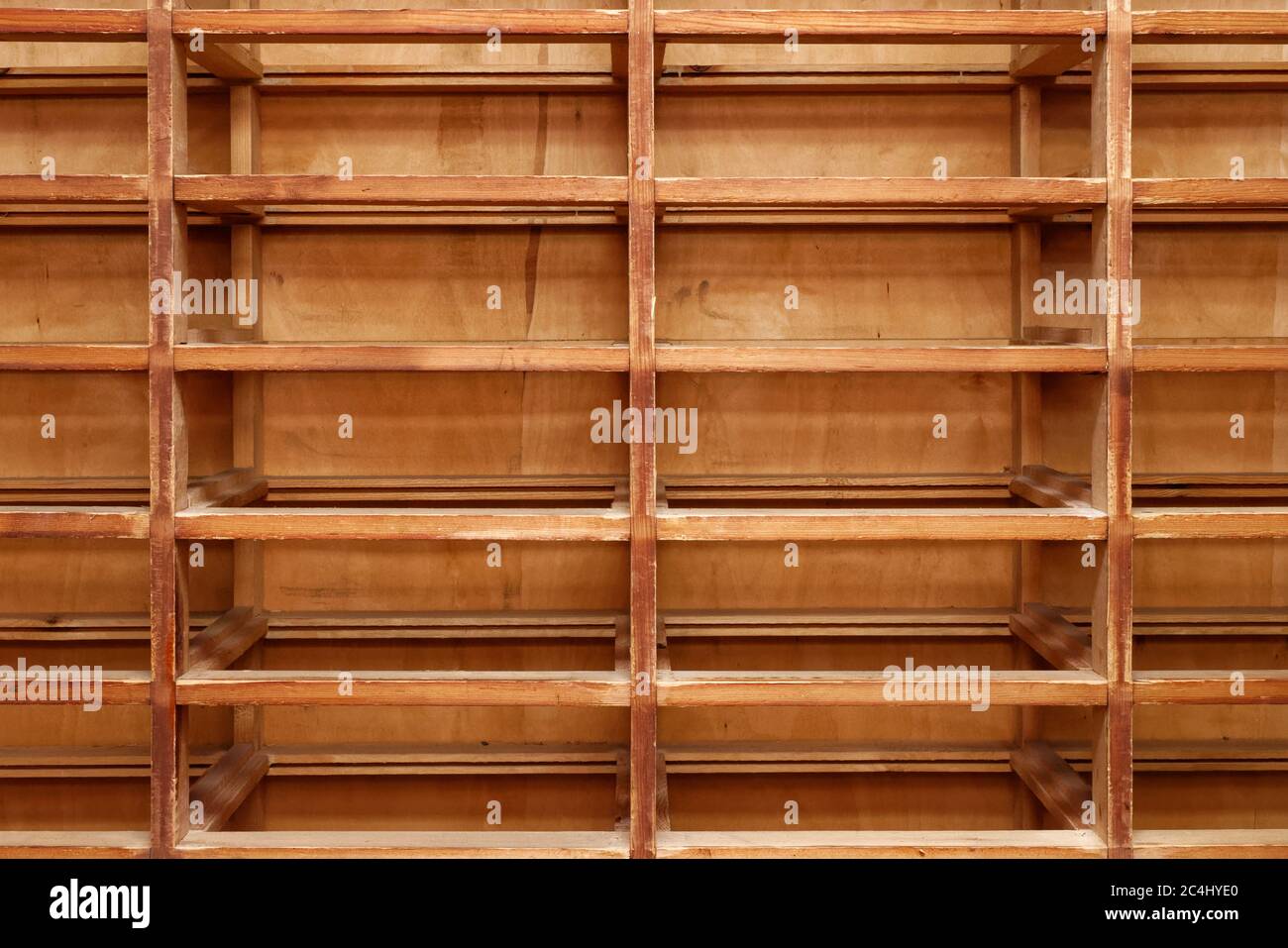 Empty old wooden closet, abstract background Stock Photo - Alamy