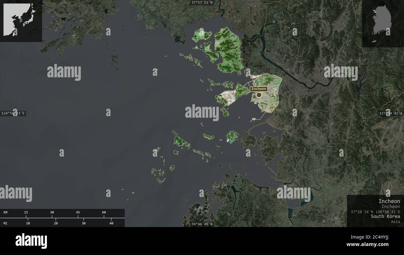 Map of incheon hi-res stock photography and images - Alamy