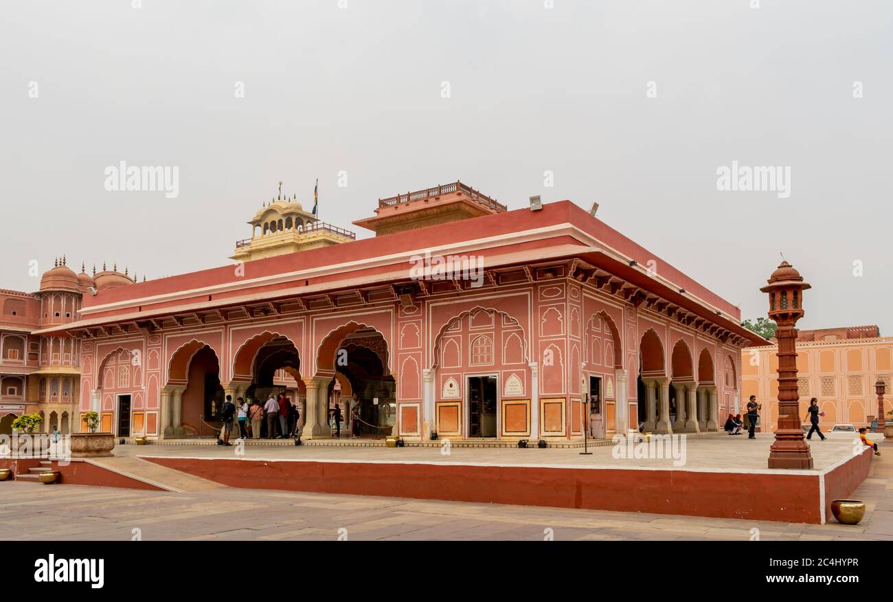 Jaipur, Rajasthan, India; Feb, 2020 : Sarvato Bhadra of the City Palace ...