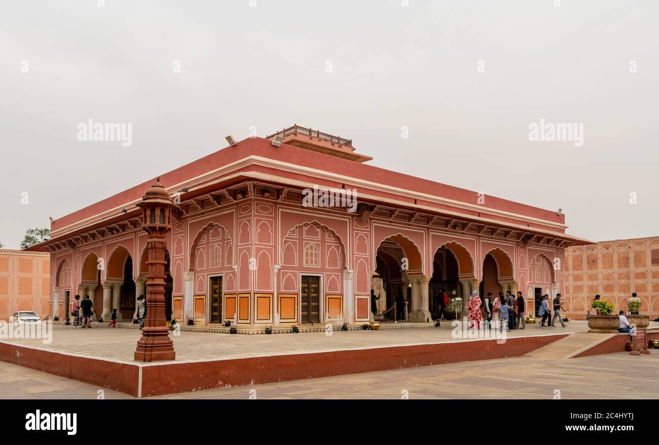 Jaipur, Rajasthan, India; Feb, 2020 : Sarvato Bhadra of the City Palace ...