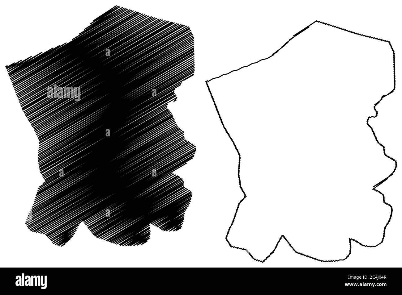 Bareilly City (Republic of India, Uttar Pradesh State) map vector ...