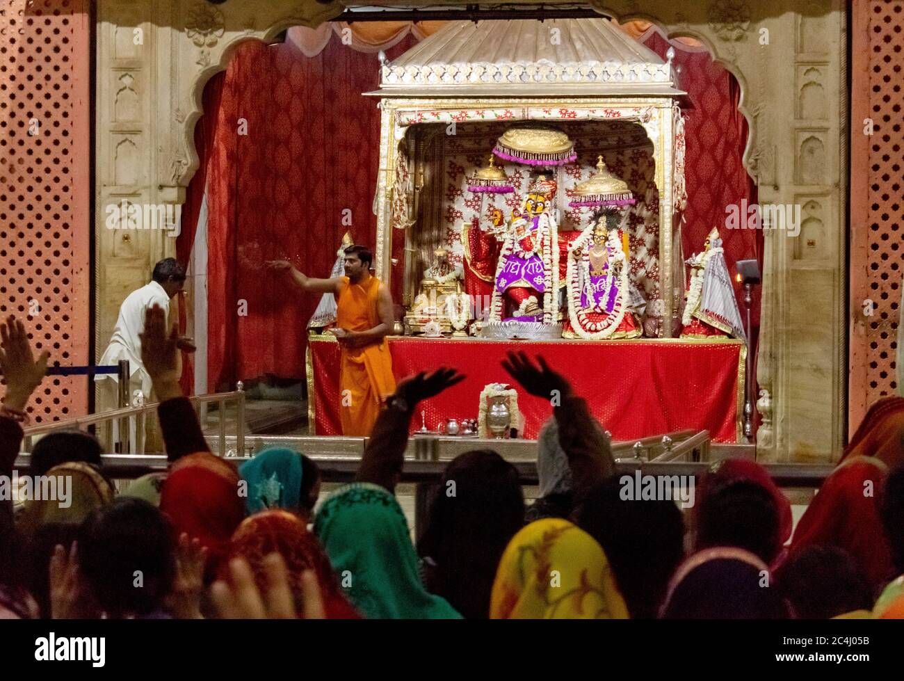 Jaipur, Rajasthan, India; Feb, 2020 : steps of the Govind Dev Ji Temple ...
