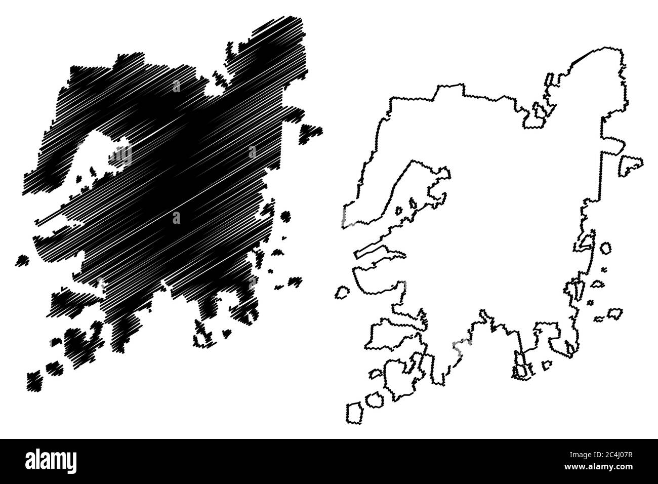 Indore City (Republic of India, Madhya Pradesh State) map vector ...