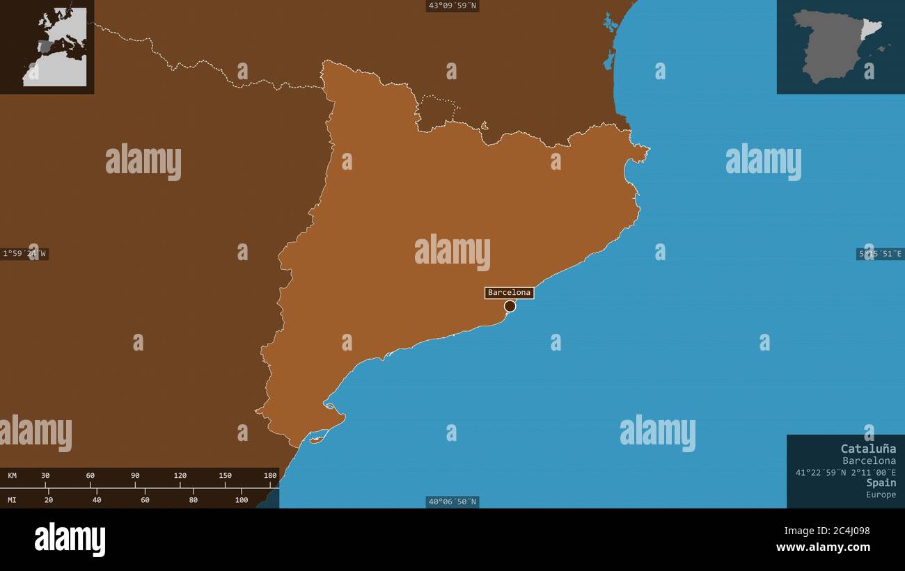 Catalogne map hi-res stock photography and images - Alamy