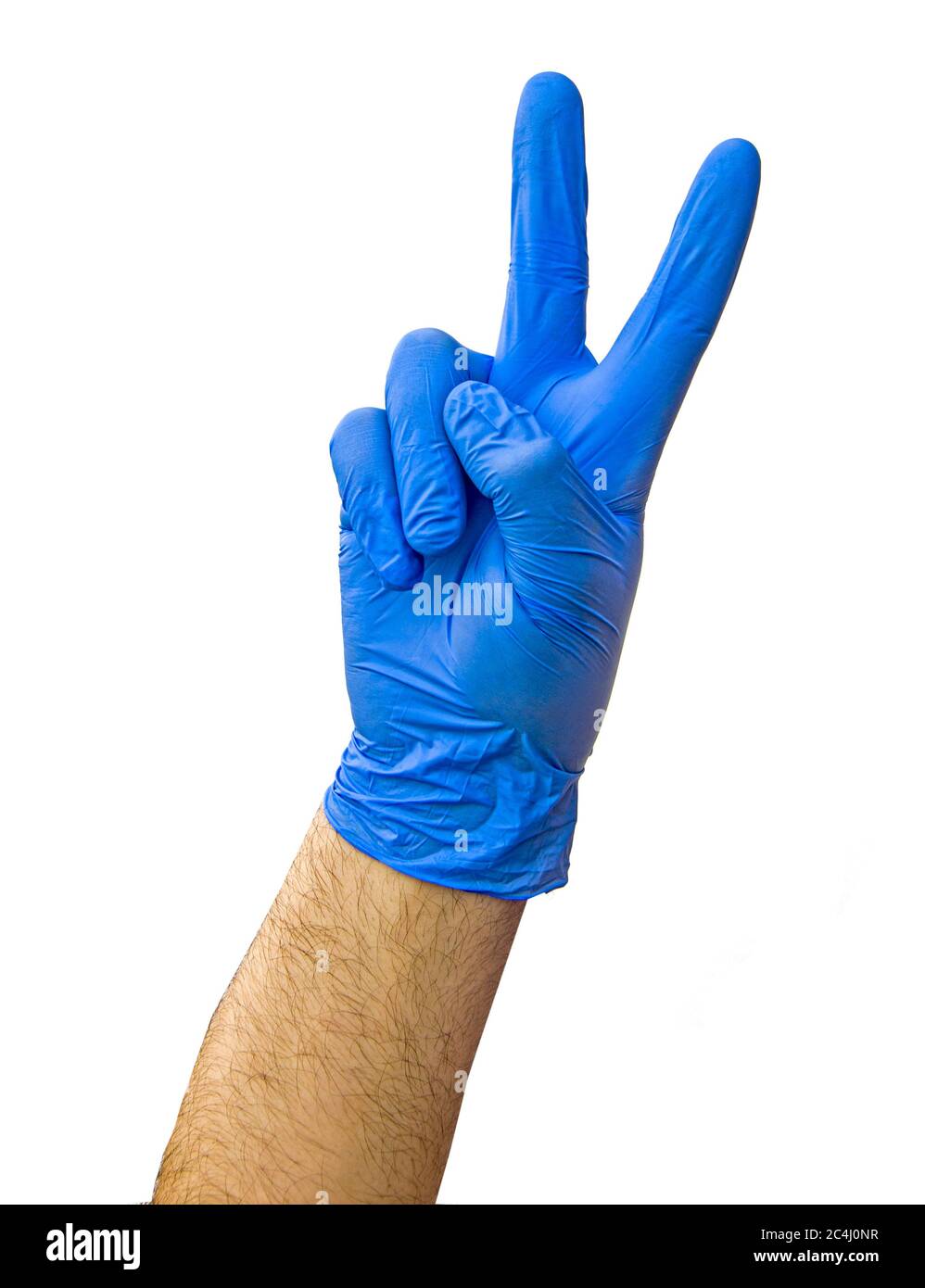 Close up of V (victory ) gesture Stock Photo - Alamy