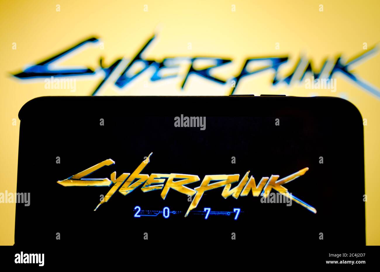 Cyberpunk 2077 logo hi-res stock photography and images - Alamy