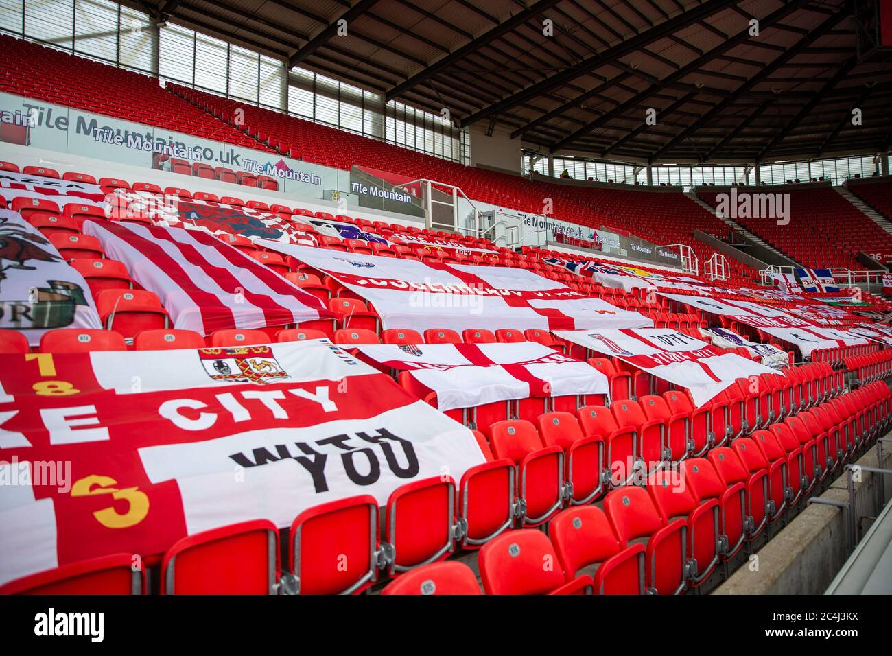 27th June 2020; Bet365 Stadium, Stoke, Staffordshire, England; English ...