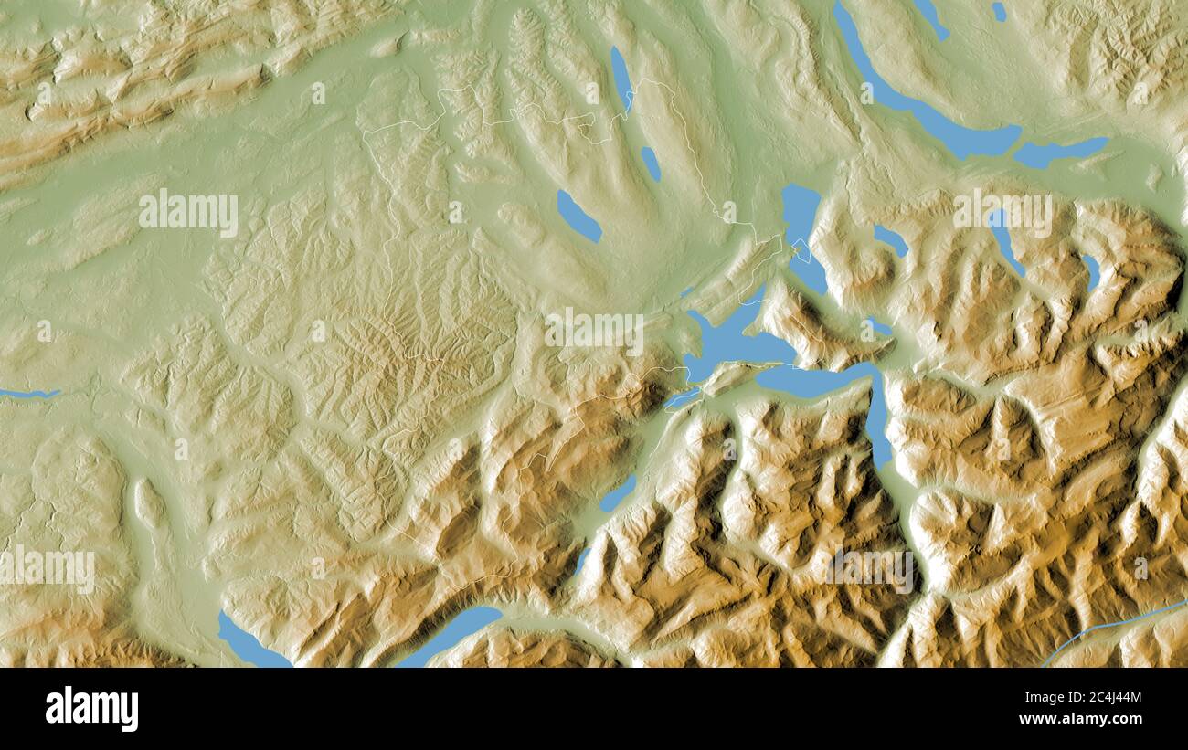 Lucerne area map hi-res stock photography and images - Alamy