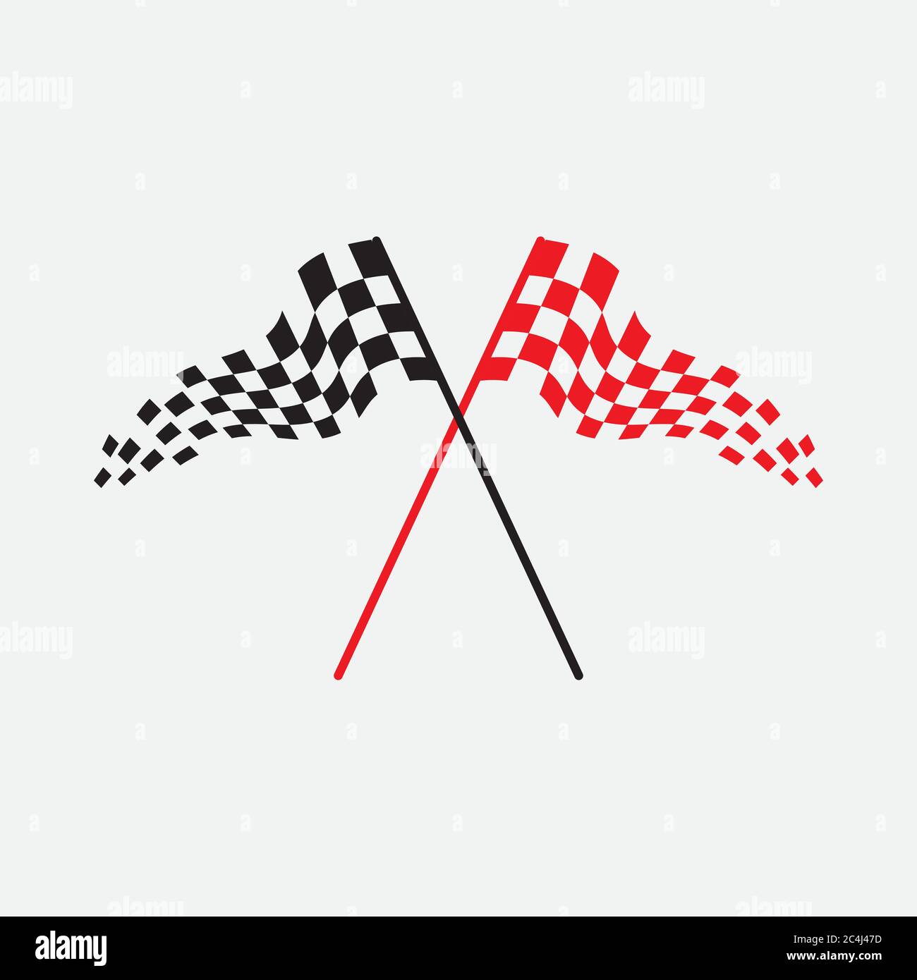 Race flag icon, simple design illustration vector Stock Vector Image ...