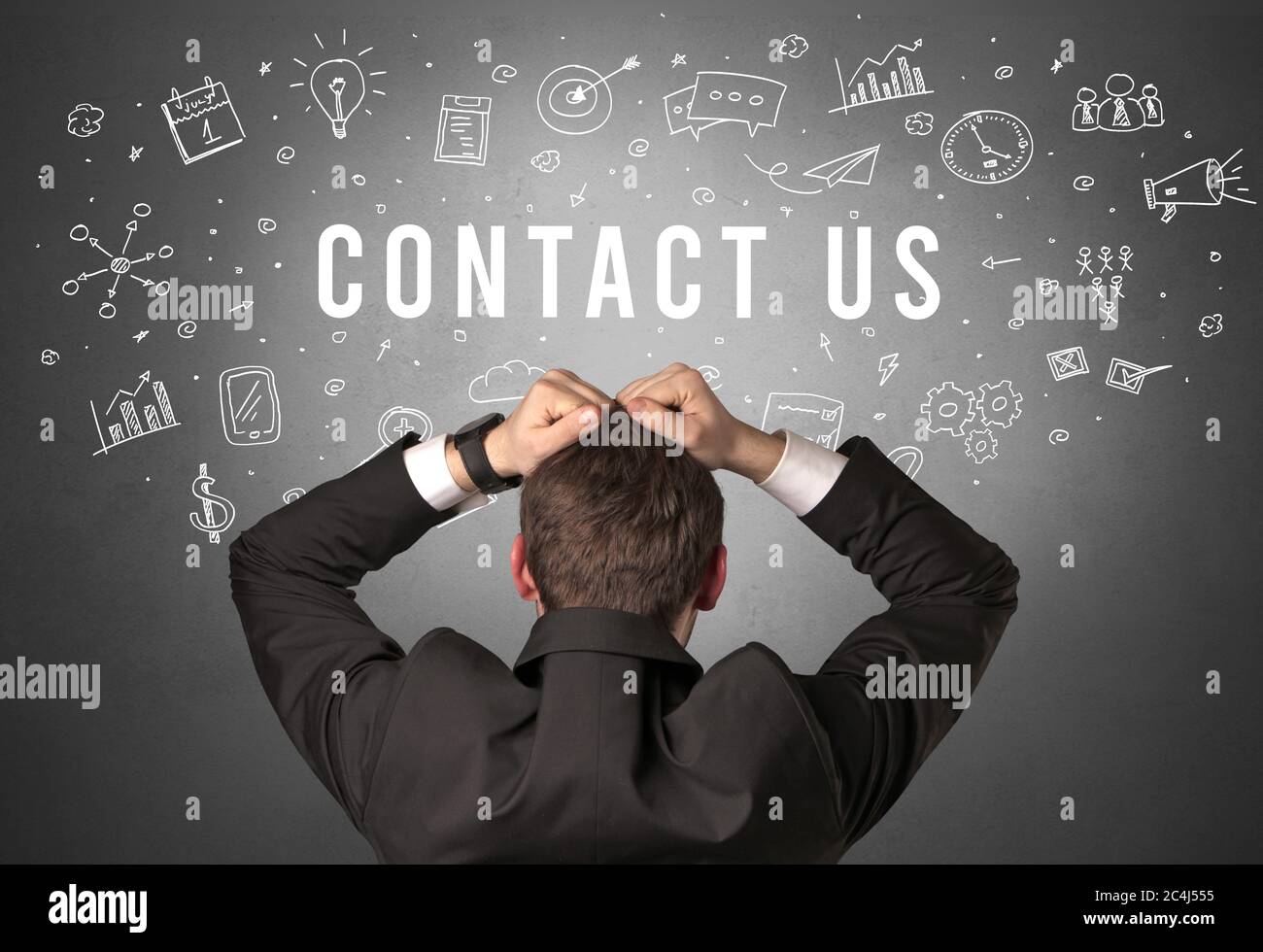 Contact us flow hi-res stock photography and images - Alamy