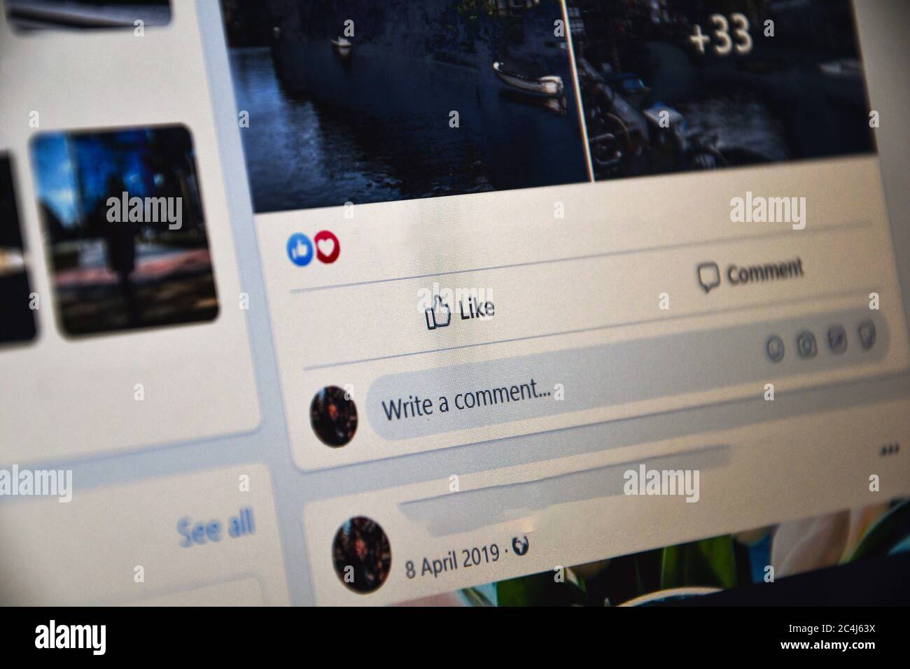 Zhytomyr, Ukraine 27 June 2020 Sorry angry reaction on facebook post ...