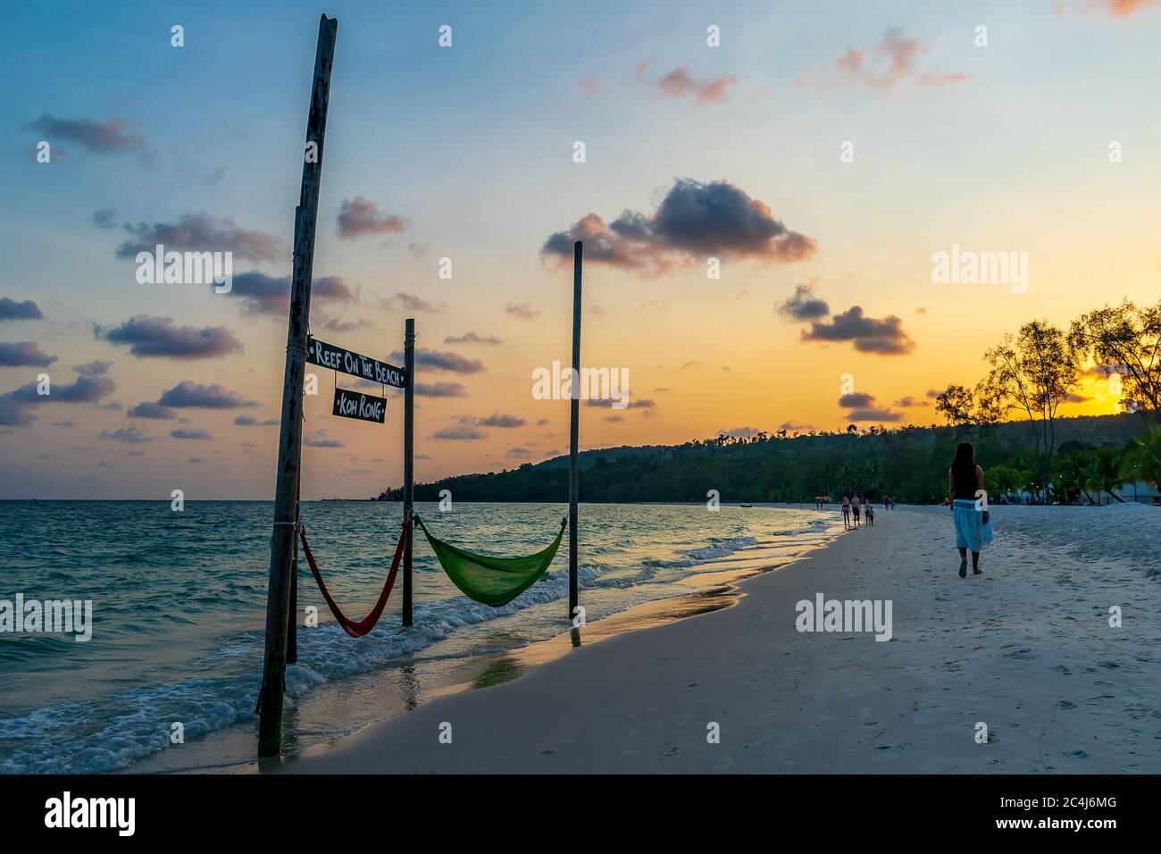 Long set beach koh rong hi-res stock photography and images - Alamy