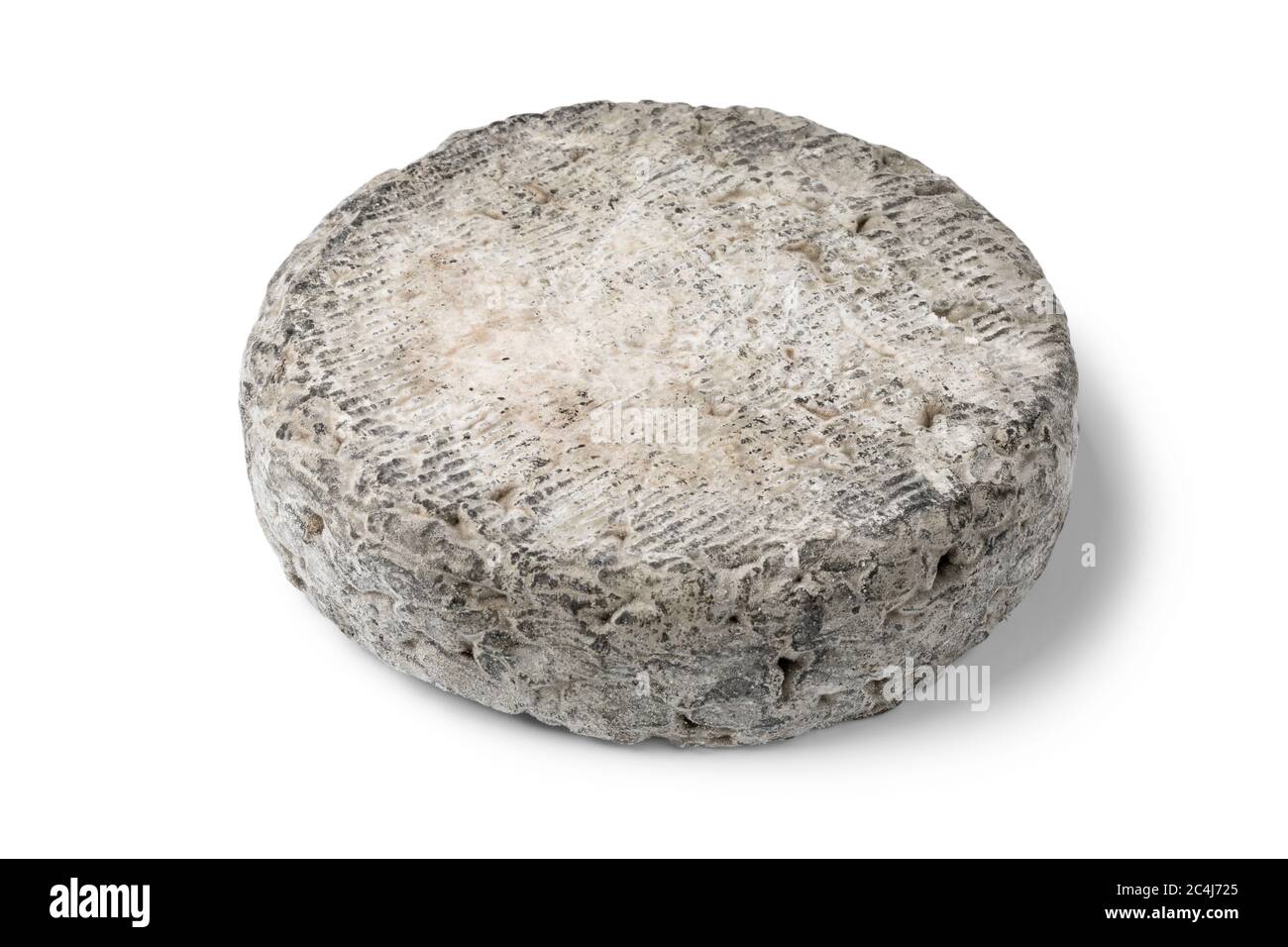 Whole fresh French Rochebaron cheese isolated on white background Stock ...